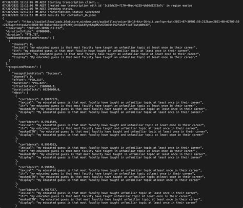Microsoft Azure Speech To Text