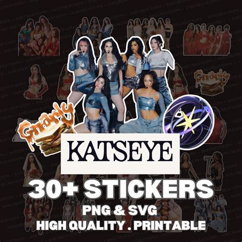 Katseye Sticker Pack Global Girl Group Fan Merch Png Svg Digital Download Etsy