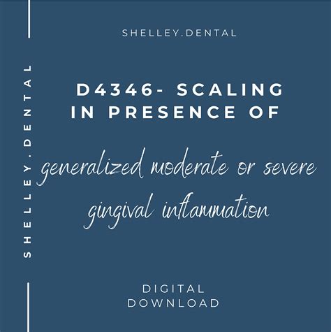 D4346 Procedure Code Guide Gingivitis Scaling Cheat Sheet For Dental
