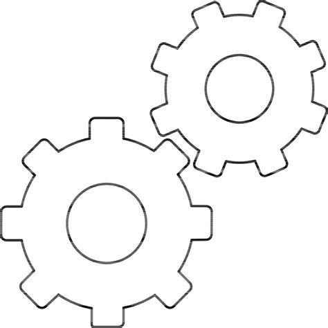 Flat Style Setting Gear Icon Vector Art At Vecteezy