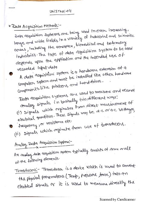 Sensor Unit B Tech Studocu