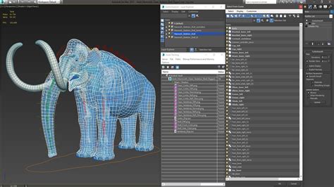Adult Mammoth Clean Skeleton Shell Rigged 3d Model 199 Max Free3d