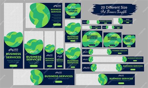 Premium Vector Modern Web Header Template Set Gradient Abstract Horizontal And Vertical Web