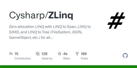 😎 Zero Allocation Linq With Linq To Span Linq To Simd And Linq To Tree Filesystem Json