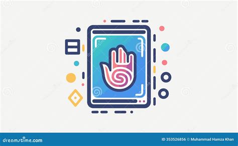 Biometric Scanner Icon Identity Verification And Access Control Symbol Stock Vector