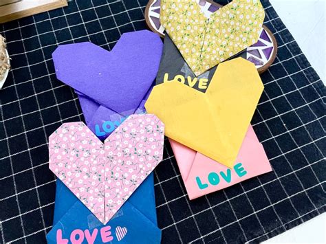 쉬운 종이접기 하트 접는법 유치원생도 뚝딱 네이버 블로그