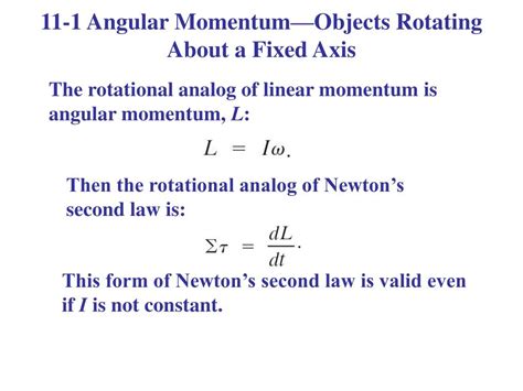 Ppt Angular Momentum General Rotation Powerpoint Presentation Free