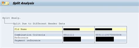 In The Example Below There Are Three Fields Which Have Caused The Split