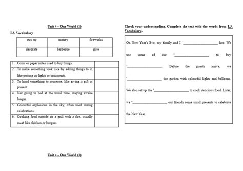 Unit 4 Lesson 3 Vocabulary Pdf