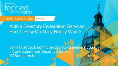 Ppt Active Directory Federation Services Part 1 How Do They Really Work Powerpoint