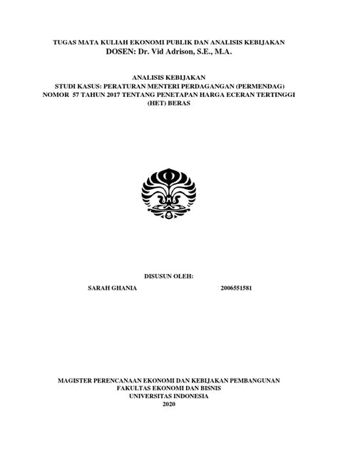 Tugas 1 Epak Sarah Ghania 2006551581 Pdf