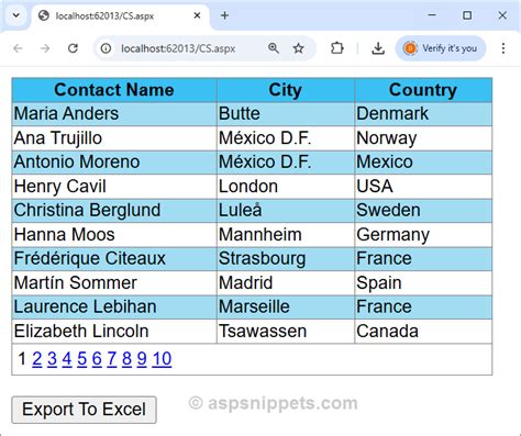 Export Gridview To Excel In Aspnet With Formatting Using C And Vbnet