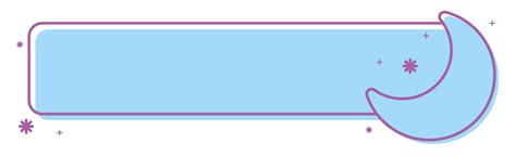 Cute Star And Moon Simple Title Bar Vector Title Title Box New Media