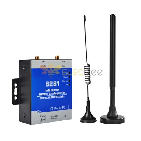 Elecbee Wireless Data Acquisition System Lora Gateway Support Mqtt Modbus 4g With Ethernet Rs485