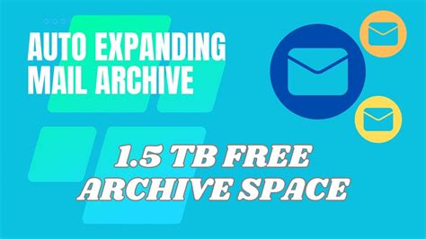 Enable Microsoft Email Auto Expanding Archive And Get 1 5tb Free Space YouTube
