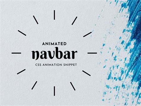 Pure Css Animated Navigation By Divinectorweb On Dribbble