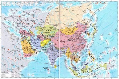 亚欧大陆地图高清图 千图网