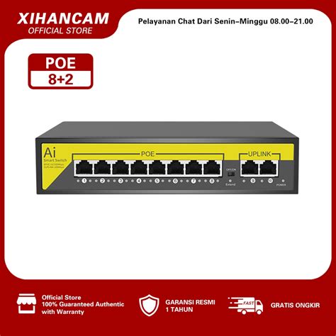 Jual Xihancam Network Switch Hub 8 Port Poe Switch Desktop Ethernet Splitter Hub Switch Poe Cctv