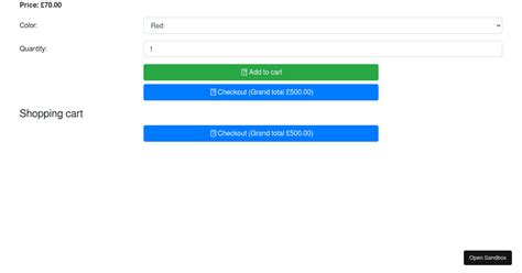 React Shopping Cart Examples Codesandbox