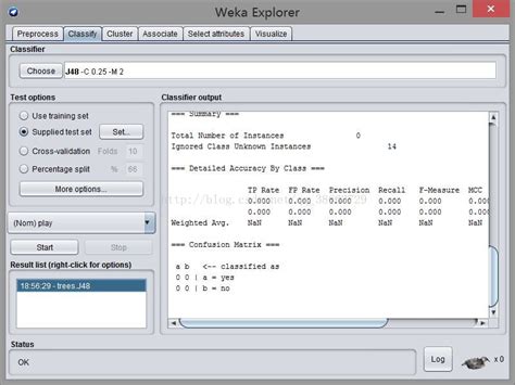 weka实际操作 构建分类、回归模型（比较详细） weka分类与回归 csdn博客