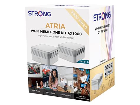 Strong Atria Mesh Kit Ax3000 2 Pack Mesh Router Wi Fi 6 På Lager