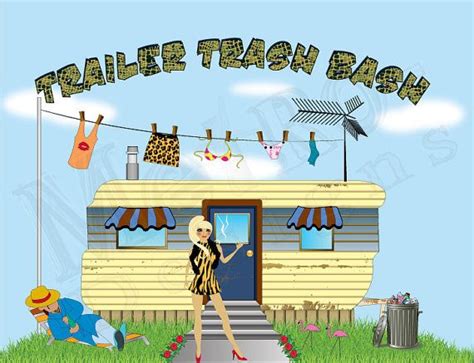Trailer Trash Bash Party Package Digital File By Metroevents 1898
