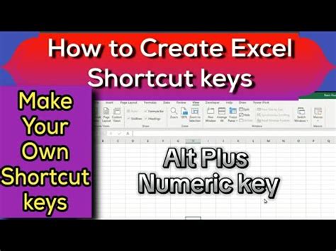 How To Create Excel Shortcuts Keys Excel Shortcuts Keys Banana Or Estimal Kerna YouTube