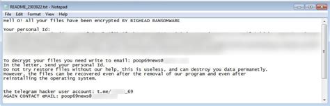 Ransomware Roundup Big Head Fortiguard Labs