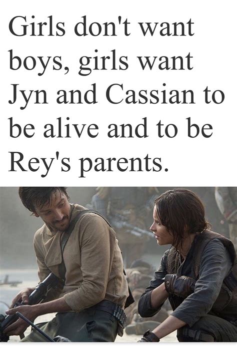 Jyn And Cassian Andor And Then Rey Could Be Rey Andor Or Rey Erso Like