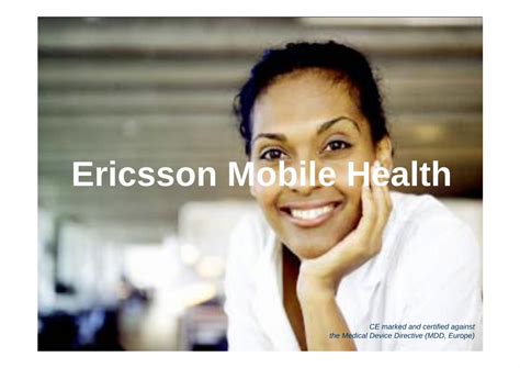 Pdf Ericsson Mobile Health Sintef Dokumentips