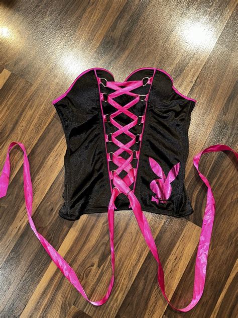 Playboy Y2k Playboy Intimates Bondage Bustier Corset Medium Grailed