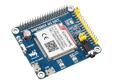 Sim7600e H 4g Hat For Raspberry Pi Lte Cat 4 4g 3g 2g Gnss Makers Electronics