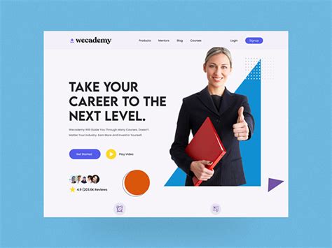 E Learning Web Header Section On Behance