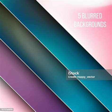 여러 추상 창조적인 개념 벡터 배경 세트를 흐려 웹 및 모바일 응용 프로그램 예술 그림 서식 파일 디자인 비즈니스 Infographic와 소셜 미디어 현대 장식 0명에 대한