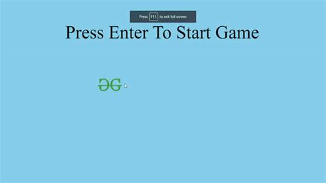 Flappy Bird Game In JavaScript GeeksforGeeks