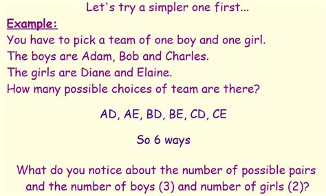 The Counting Principle GCSE Content Arithmaticks