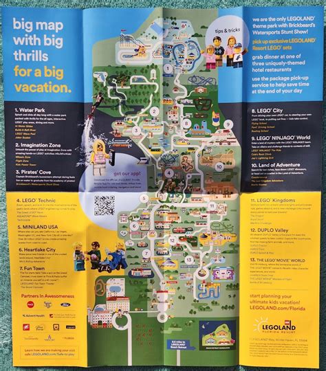 Legoland Florida Park Map 1293x868