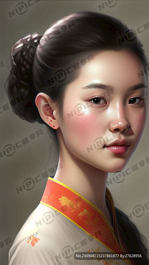 Ai创作图清纯少女 昵图网