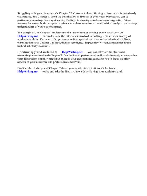 Chapter 7 Dissertation Uom Pdf Methodology Thesis