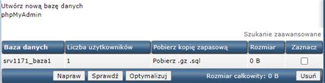 Jak założyć nową bazę danych MySQL