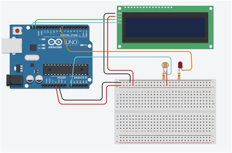 Ldr Sensor With Lcd Display Dinoz