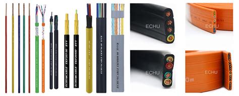 China Elevator Cable Factory Echu Flat Cable Elevator Cable