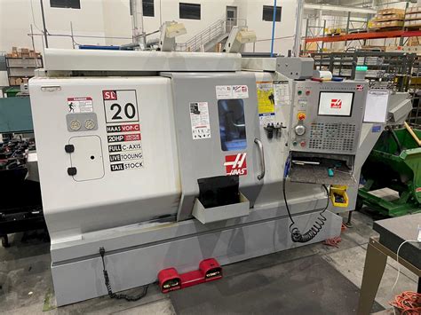Haas Sl 20t Used Cnc Lathe With Live Tooling For Sale 2006 Buy And Sell Surplus Cnc