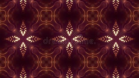 Gold Loopable Abstract Particle Background With Depth Of Field Glow