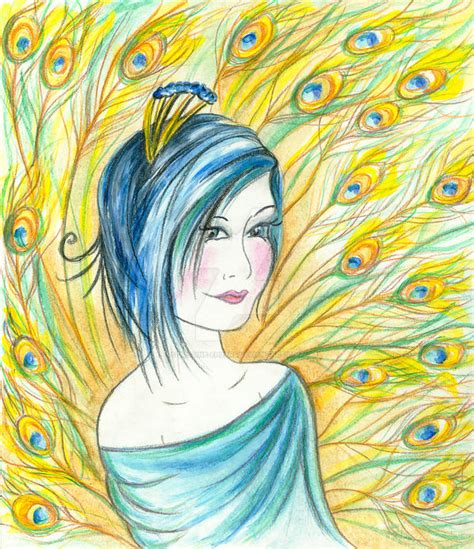Peacock Girl By Justine Ehlers On Deviantart
