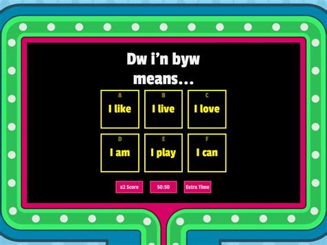 First person - Gameshow quiz