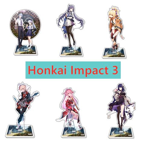 Honkai Impact Yae Sakura Raiden Mei Fu Hua Game Character Acrylic Ornaments Animation Honkai
