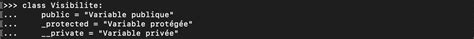 Gérer la visibilité des membres de classe en Python orienté objet Pierre Giraud