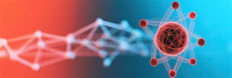 Conceptual Artwork Of Quantum Particle In Superposition Showcasing Vibrant Colors Stock