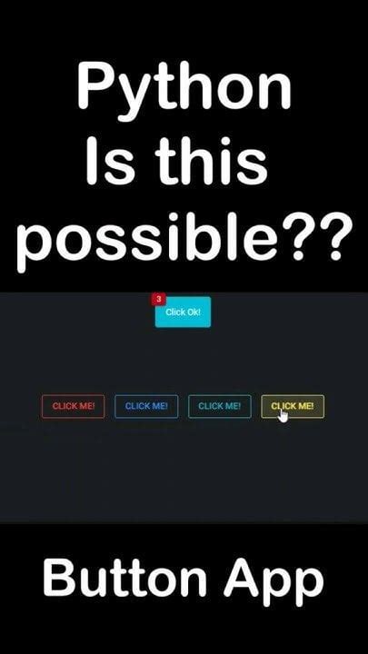 Simple Button Python App Creator Rpythonapppiecode